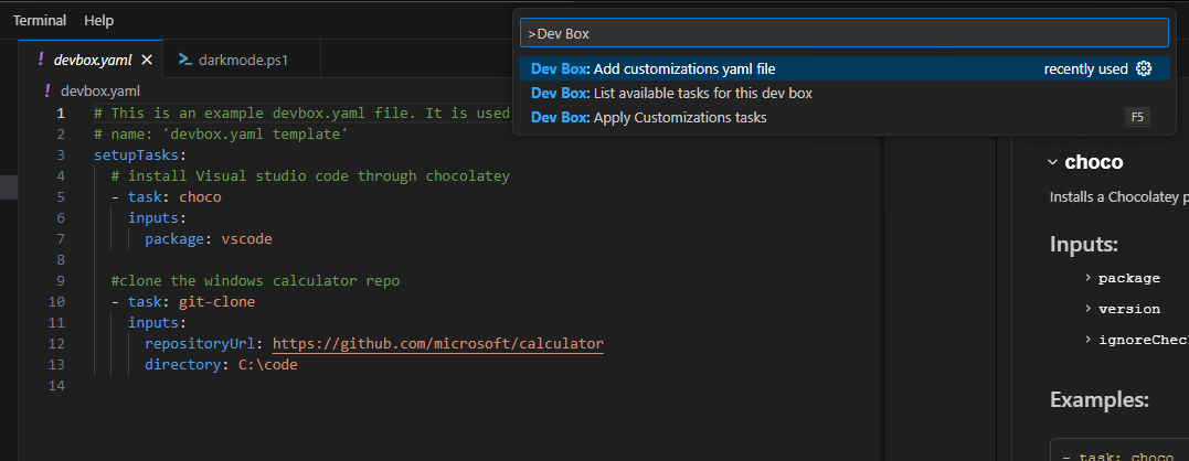 Authoring Dev Box Customization Configurations | Dev Box Customizations